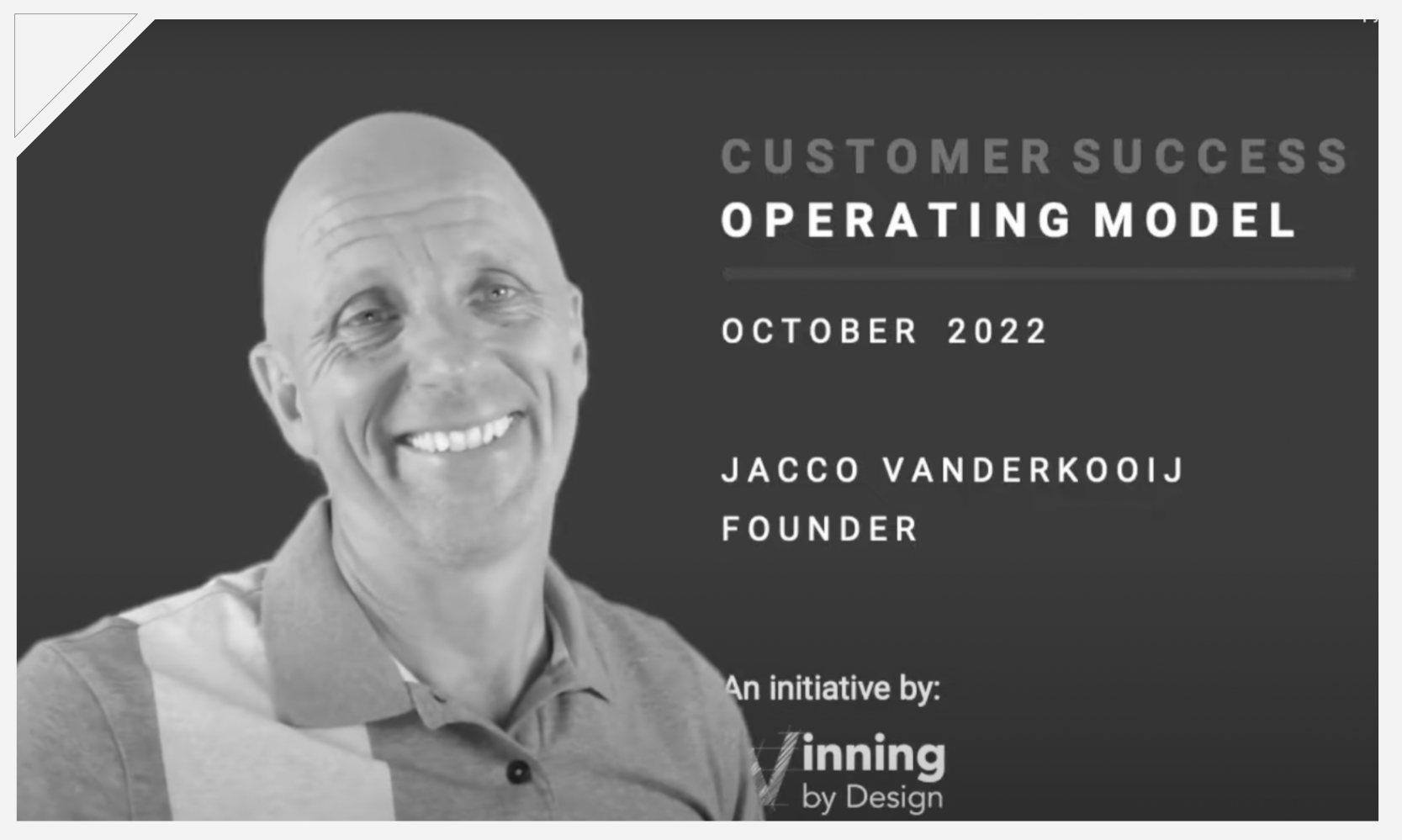 Early Access to the Customer Success Operating Model