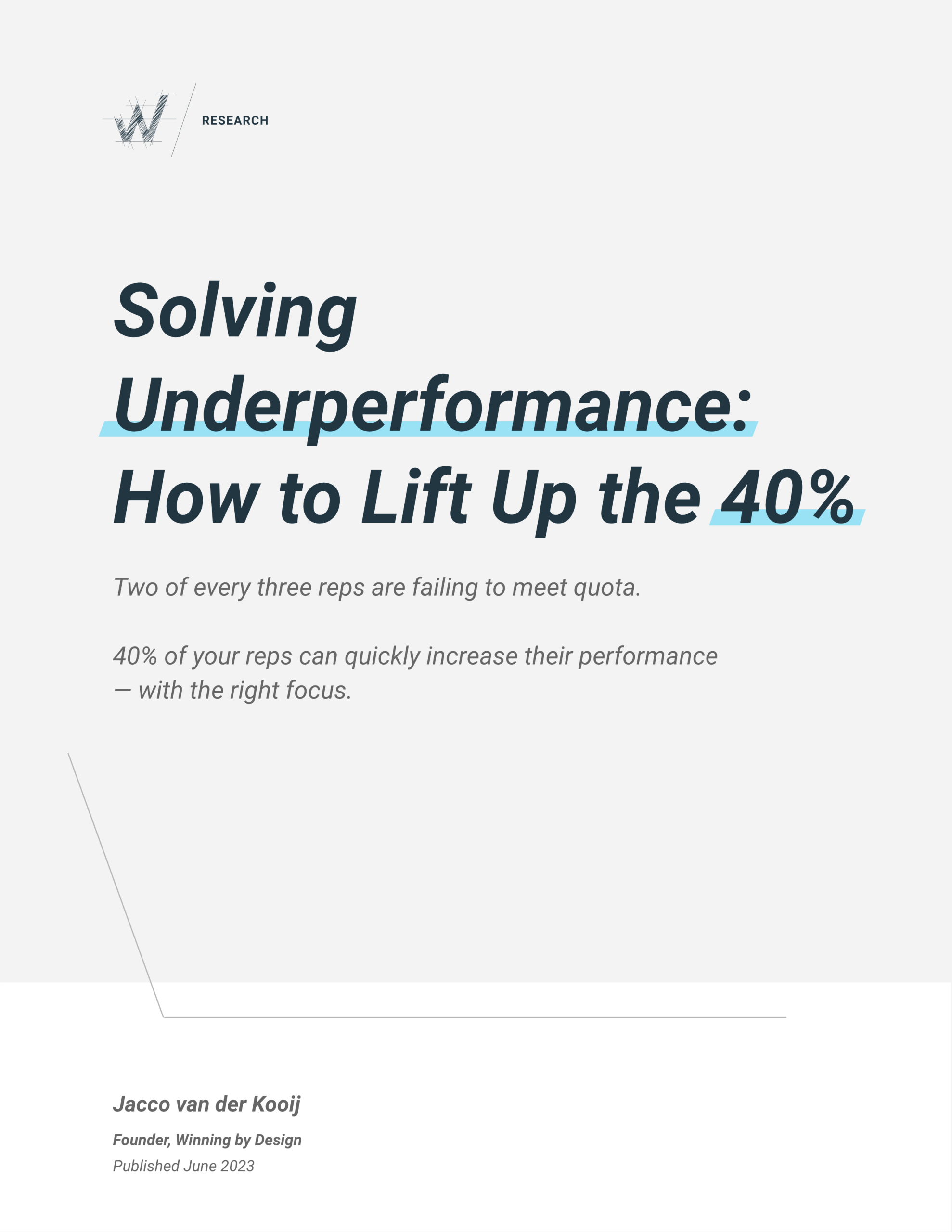 Solving Underperformance: How to Lift Up the 40% | Winning by Design ...